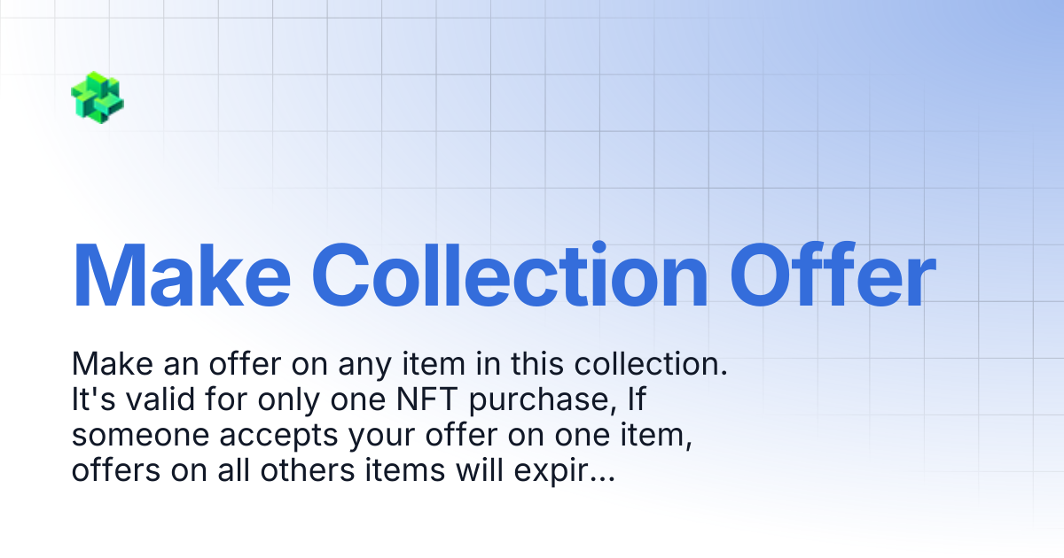 Make Collection Offer | Welcome to Element