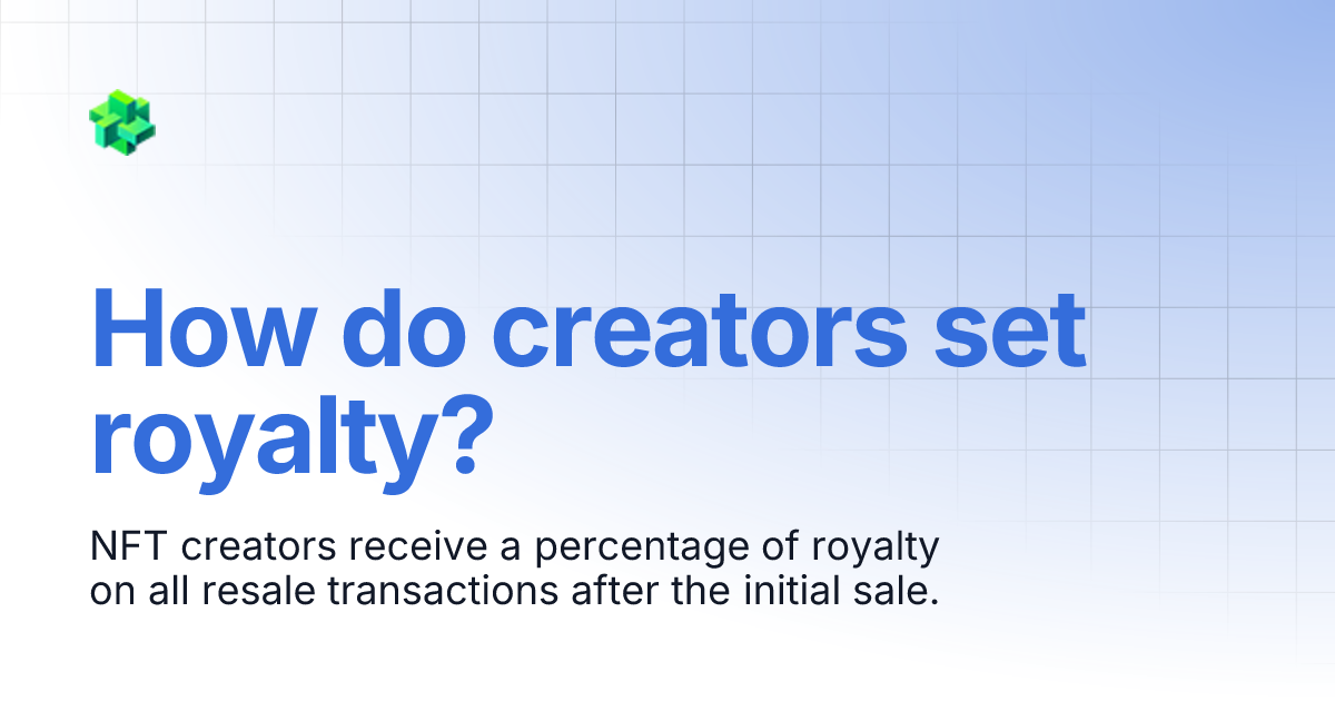 How do creators set royalty? | Welcome to Element
