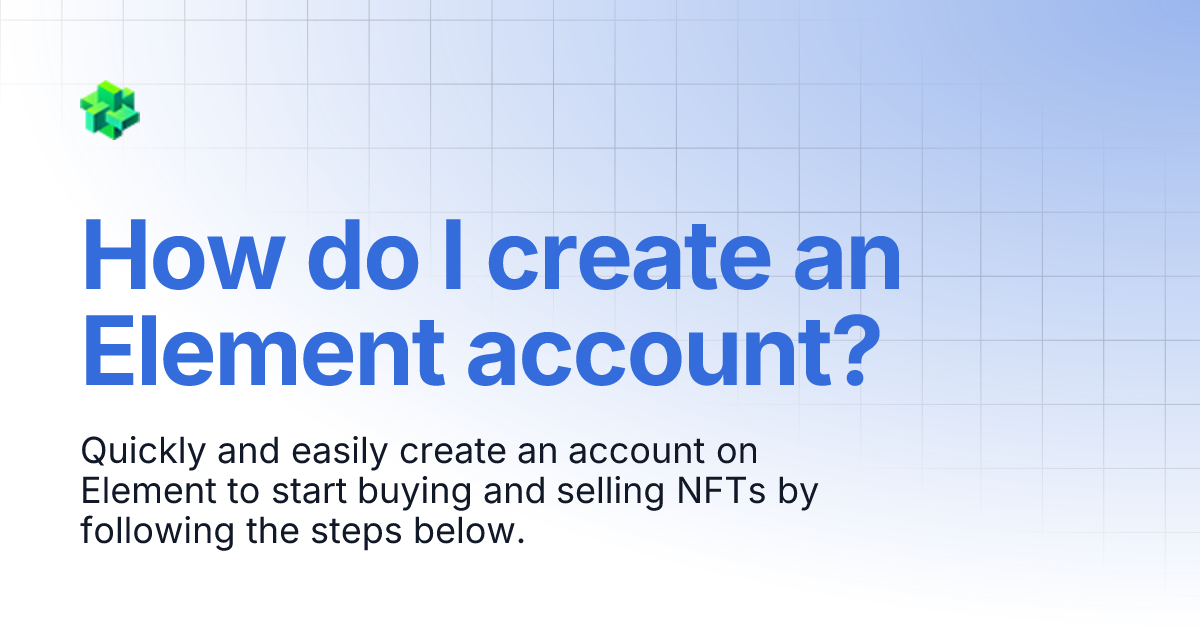 How do I create an Element account? | Welcome to Element